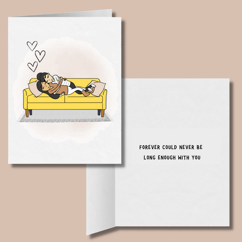 Forever Could Never Be Long Enough With You Romantic Lesbian Greeting ...