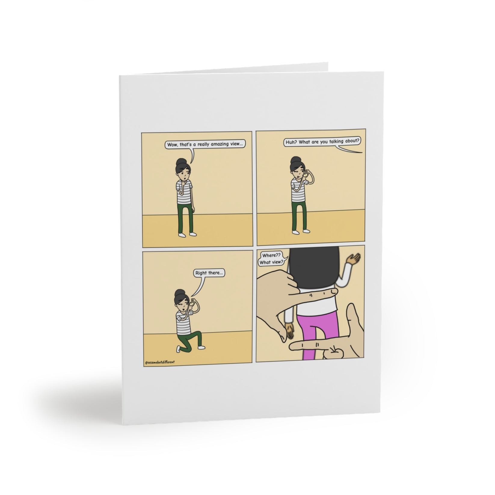 I'll Never Get Tired of This View Funny Lesbian LGBT Greeting Card ...